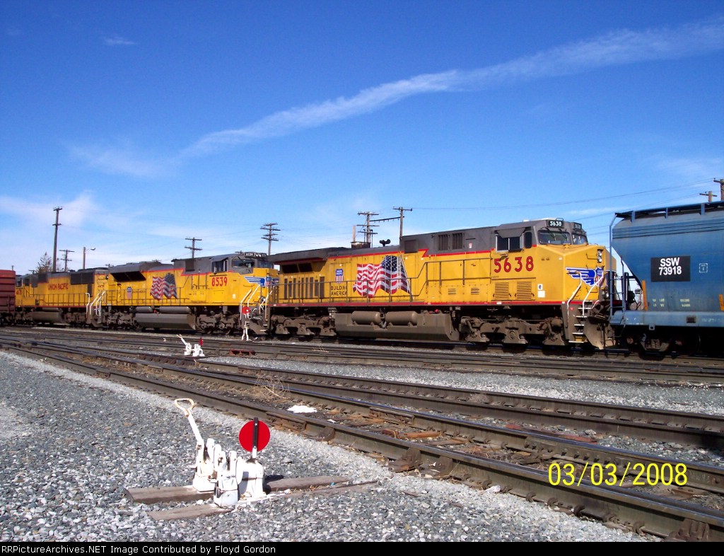 UP 5638 entering UP Nampa Yard